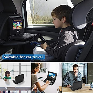 SQQBZZ 7" Portable DVD Player for Kids and Car, Support DVD/VCD/SD Card/USB, Remote Control, Car Charger, Power Adaptor (Black)