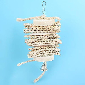 Valentine's Day Carnival Hanging Bird Toy, Bird Toy, Corn Husk Corn Natural for Bird Chew Toy