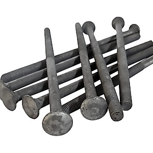 1/2" - 13 x 12 Carriage Bolt | Round Head| Hot Dip Galvanized | 20pcs Box