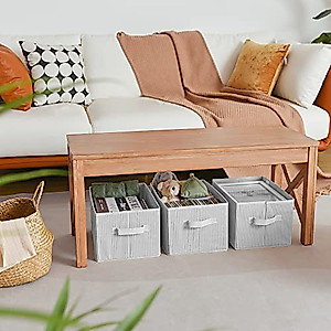 GRANNY SAYS Bundle of 3-Pack Rectangle Storage Bins & 3-Pack Rectangle Storage Bins with Lids