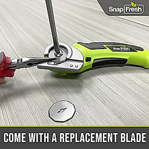 Cordless Electric Scissors, SnapFresh 4V Electric Mini Cutter, Rotary Cutter for Fabric and Cloth, Carpet and Cardboard Cutter with a Replacement Blade