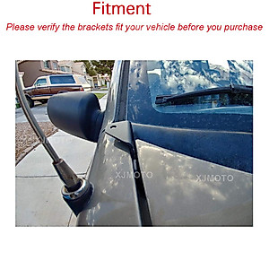 WSays Upper Hood Ditch Side Pillar Light Pod Mount Bracket Compatible with Jeep Grand Cherokee ZJ 4WD/2WD 1993-1998