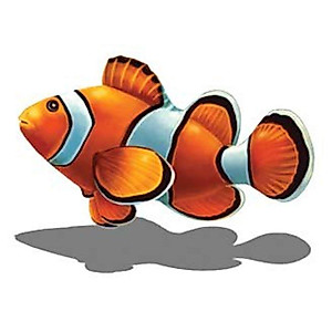 Clown Fish Porcelain Swimming Pool Mosaic (5" x 3")