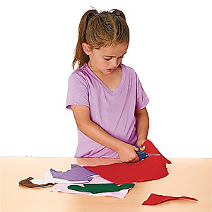 Colorations 100% Polyester Felt Sheets 6" x 9", 10 colors, 1mm Thick, 100 Sheet Pack for Sewing and DIY Arts & Crafts Projects (Item #EZFELT),orange