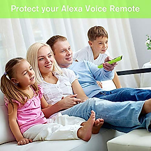 2 Pack Remote Case/Cover for Fire TV Stick 4K,Protective Silicone Holder Lightweight Anti Slip Shockproof for Fire TV Cube/3rd Gen All-New 2nd Gen Alexa Voice Remote Control-Turquoise,Green