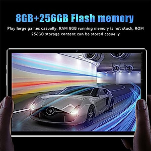 10.1 Inch Tablet, 100‑240V 7000mAh Tablet PC 5GWIFI 8GB RAM 256GB ROM for School Office (US Plug)