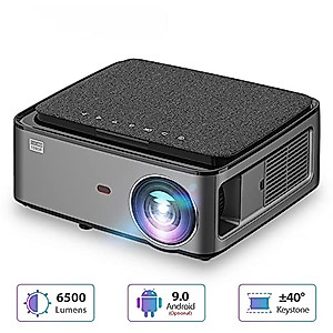 CXDTBH Full Projector Native 1920x1080P Projetor Smart Phone Beamer LED 3D Home Theater Video ( Size : Android Version )