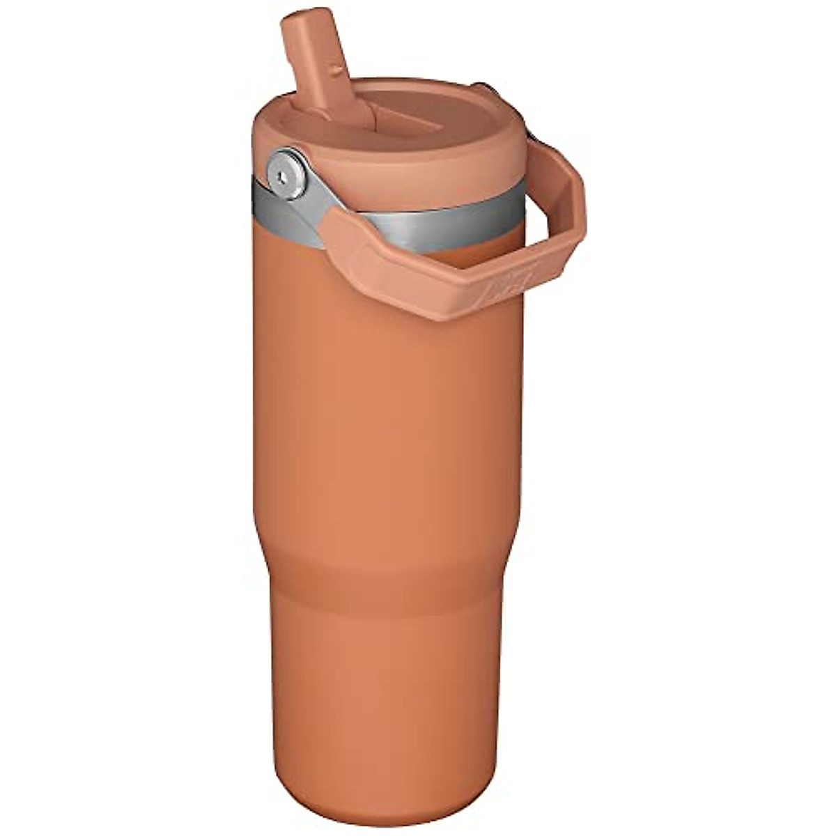 Stanley IceFlow Stainless Steel Tumbler with Straw - Vacuum Insulated Water Bottle for Home, Office or Car - Reusable Cup with Straw Leakproof Flip - Cold for 12 Hours or Iced for 2 Days (Ochre)