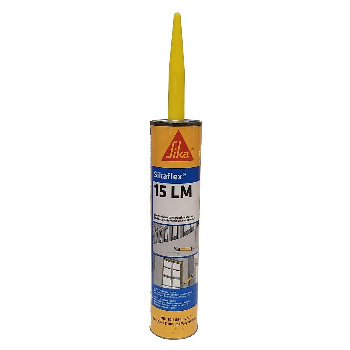 Sikaflex 15LM, Low Modulus Polyurethane Sealant, 10.1 Fl Oz Cartridge, Medium Bronze, Case of 24