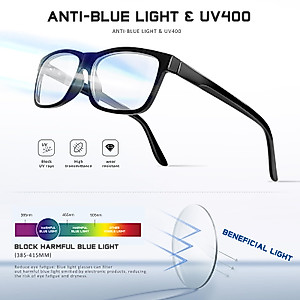 AIMISUV 5 Pack Reading Glasses for Women Men - Blue Light BlockingUV Filter Computer Readers,Anti Eyestrain Eyeglasses (MIX, 1.50, x)