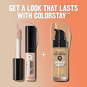 Revlon Liquid Foundation, ColorStay Face Makeup for Combination & Oily Skin, SPF 15, Medium-Full Coverage with Matte Finish, Rich Tan (350), 1.0 oz