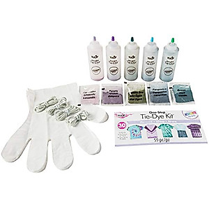 TULIP Fabric Dye 37934 Fdy Lg Mermaid 5-Color 4Oz Kit, Detailed