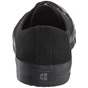 Shoes for Crews Delray, Men's, Women's, Unisex Canvas Work Shoes, Slip Resistant, Water Resistant, Black, Men's 12 / Women's 13.5