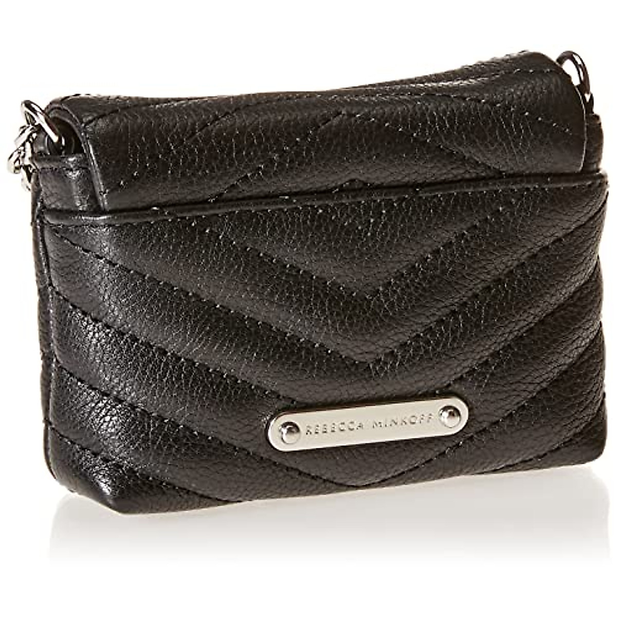 Rebecca Minkoff womens Edie Quilted Micro Xbody crossbody, Black, One Size US