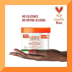 Cantu Leave-In Conditioning Repair Cream with Shea Butter, 16 oz (Pack of 2) (Packaging May Vary)