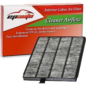 EPAuto CP813 (CF8813A) Replacement Cabin Air Filter includes Activated Carbon for Honda Odyssey (1999-2004), Pilot (2003-2008), Acura MDX (2001-2006)