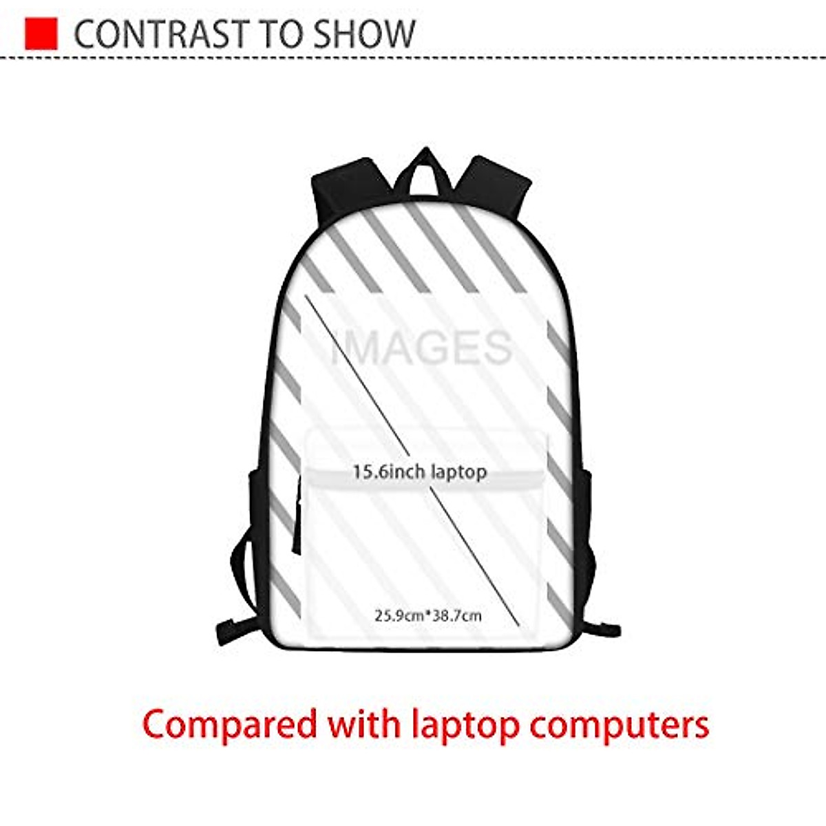 UNICEU Goldendoodle Flower Pattern Backpack Boy Girl Student Durable Fashion School Bag with Adjustable Strap