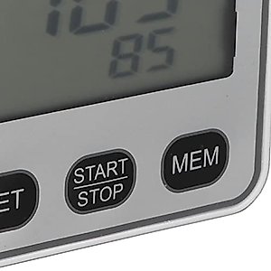 Digital Sphygmomanometer, Voice Function Simple Operation LCD Display Blood Pressure Monitor for Travel