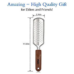 Professional Pedicure Foot File, Colossal Stainless Steel Detachable Foot Scrubber, Hard Skin Removers Pedicure Rasp for Wet and Dry Feet
