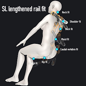 Massage Chair Full Body Recliner - Zero Gravity with Heat and Shiatsu Massage Office Chair Sl Track Intelligent Body Detection LCD Touch Screen Display Bluetooth Speaker Airbags Foot Rollers (Black)