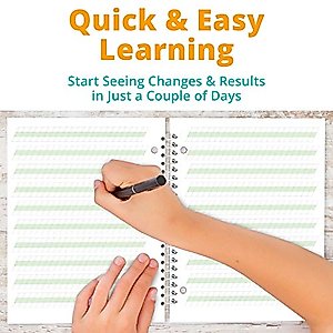 Channie's Visual Cursive Notebook 120Pages Easy to learn Practice Cursive Size 8.5” x 11”