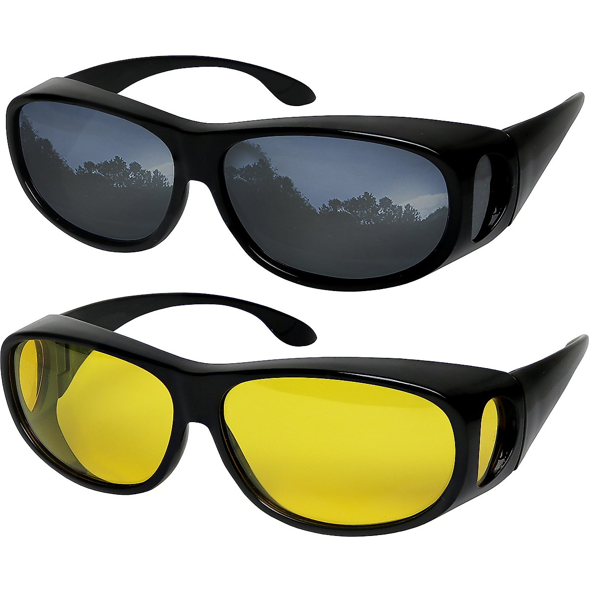 Fit Over Sunglasses Polarized Lens Wear Over Prescription Eyeglasses 100% UV Protection for Men and Women