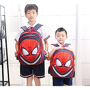 JIAJIAMIN Toddler Kid Boys Backpack 3D Print Comic Cartoon Comic Children Kindergarten Lightweight Elementary Bookbags (C)