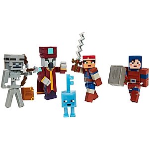 Mattel Minecraft Dungeons 3.25” Desert Temple Battle Pack with Mini Figures, Suits of Armor and Weapons, Action, Adventure and Storytelling Play and Display Gift for Kids Age 6 and Older