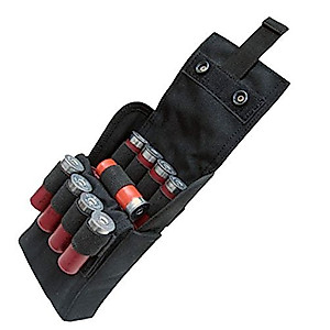 Ultimate Arms Gear Tactical Stealth Black Molle 25 Shot Shell Ammunition Ammo Reload Carrier Pouch For 12 Gauge Shotgun Rounds