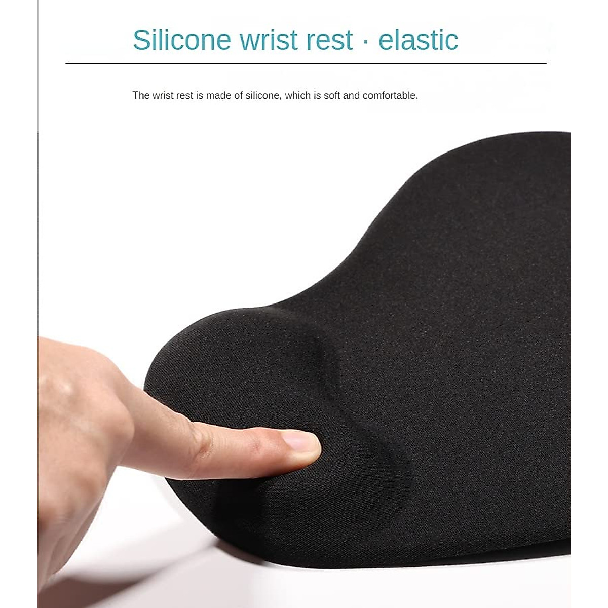 MECOSEN Ergonomic Mouse Pad with Wrist Support Gel Mouse Pad, Comfortable Computer Mouse Pad for Laptop for Office & Home