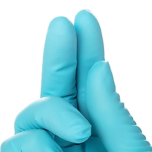 HALYARD Blue Nitrile Exam Gloves, Powder-Free, Non-Sterile, 5.9 mil, 9.5", Blue, Medium, 53102 (Box of 100)