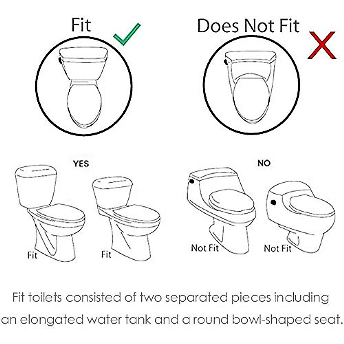 FreshBidet Non-electric Adjustable Angle Bidet Toilet Attachment (Cold Water Bidet Modern Model)