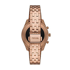 Fossil Women's 38mm Scarlette Mini Stainless Steel Hybrid HR Smart Watch,Fitness Tracker, Color: Rose Gold (Model: FTW7043)