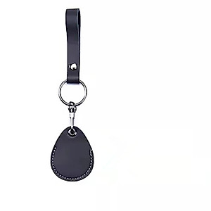 Temvue Access Card Holder RFID Key Fob Bag Key Chains NFC Smart Key Tag Card RFID Pod ID card protector common access card cover(Black)