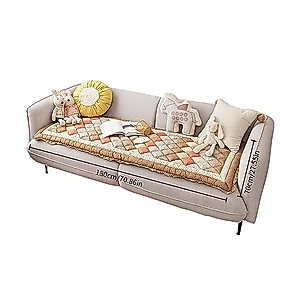 HOMEREFROM Large Plaid Square Pet Mat Bed Couch Cover for Dog, Funny Couch Cover for Sofa, Sofa Cover for Large Dogs, Dog Bed Cover Pet Blanke (27.55 * 70.86, Gray)