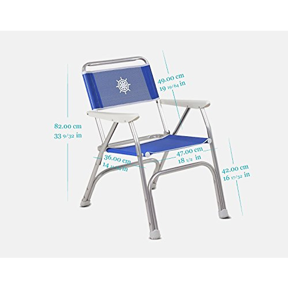 FORMA MARINE Boat Chairs White Vinyl MESH Deck Folding Marine Aluminum Furniture Set of 2 M100PW