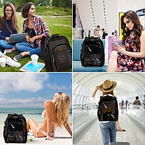 Clear Backpack Heavy Duty Transparent Backpack for School Travel Work