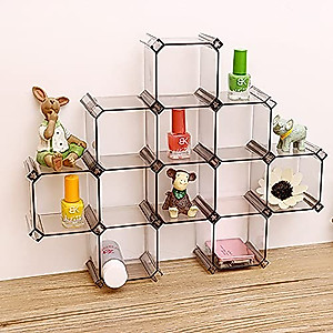 ORIJOYNA 6 Pack Adjustable Drawer Divider Organizer,Free Assembled Grid Honeycomb Separator Storage Boxes closet for Underwear,Socks,Ties,Belts,Scarves, Cosmetics, Table Decoration