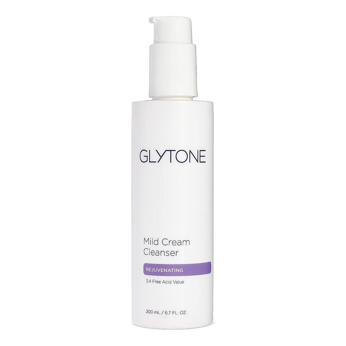 Glytone Mild Cream Cleanser with 3.4 Free Acid Value Glycolic Acid, Glycerin, Creamy for Dry Skin, Citrus Oil, Exfoliate and Moisturize, 6.7 oz