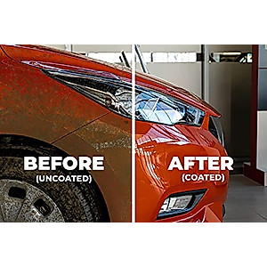 SHINE ARMOR Graphene Ceramic Coating for Cars | Highly Concentrated for Vehicle Paint Protection and Shine with Hydrophobic Top Coat SiO2 Technology Premium Gloss 8 Fl Oz