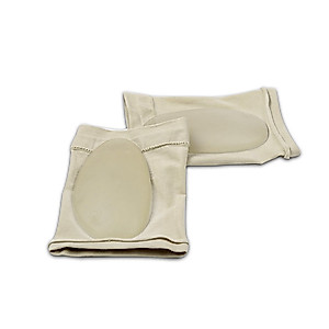 Qtqgoitem 1 Pair Khaki Oval Shaped Silicone Pad Foot Relaxation Protective Sleeves (model: 766 cdb 7d3 ede ddb)
