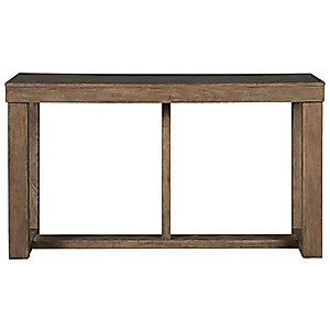 Signature Design by Ashley Cariton Contemporary Sofa Console Table, Grayish Brown
