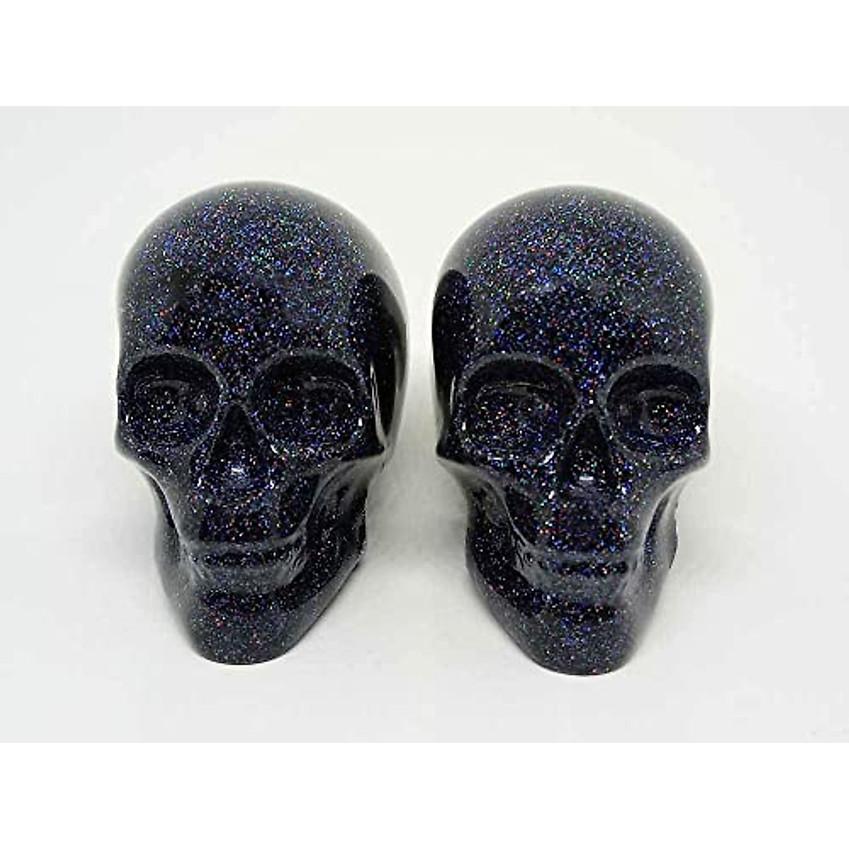 Black Holographic (HOLO) Cabinet Skull Knobs and Pulls (Set of 2)
