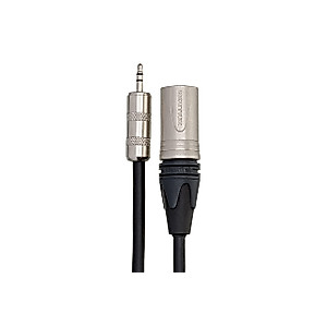 Hosa MMX-001.5 Camcorder Microphone Cable, Hosa 3.5 mm TRS to Neutrik XLR3M, 1.5 ft