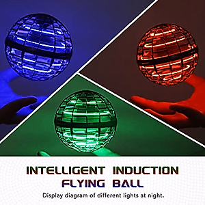SVJJ Flying Orb Ball Toy, Flying Toy Boomerang Fly Spinners for Kids Adults Indoor Outdoor Flying Ball Toy, Globe 360°Rotating Hand Controlled Flying Orb Ball Toys Magic Toy (Purple)