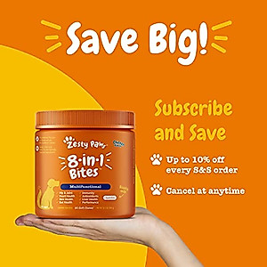 Multifunctional Supplements for Dogs - Glucosamine Chondroitin for Joint Support with Probiotics for Gut & Immune Health – Omega Fish Oil with Antioxidants and Vitamins for Skin & Heart Health