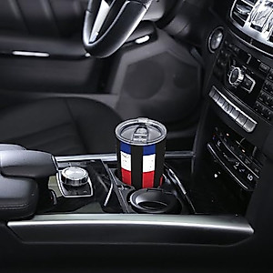 VKKOEWL Costa Rican American Flag Costa Rica Roots Stainless Steel Insulated Tumbler 20 Oz Travel Water Bottle Coffee Mug Drink Cup With Lid Straw