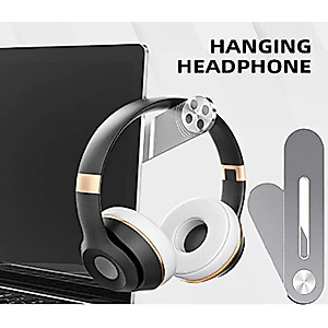 REYPAZ Adjustable Laptop Side Mount Clip, Phone Holder for Laptop - Laptop Stand Computer Monitor Expansion Bracket Compatible with All Cell Phones