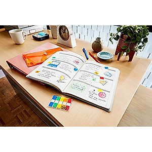 Post-it Flags Combo Pack, 4 On-The-Go Dispensers/Pack, 120 .94 in Wide and 200 .47 in Wide Flags, Assorted Colors (683-XL1)