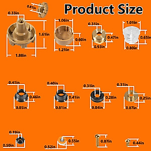 Ezbzyz RK-17MH Repair Kit Metal Handle Repair Kit Replacement Part for Woodford Model 17 Outdoor Faucet, Prevent Leaking Frost-Proof (12 Pcs)